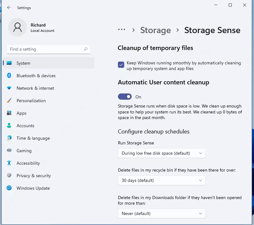 How to free up Drive Space in Windows 11 - Geek Rewind