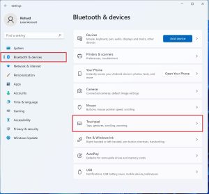 Adjust Touchpad Sensitivity in Windows 11 - Geek Rewind