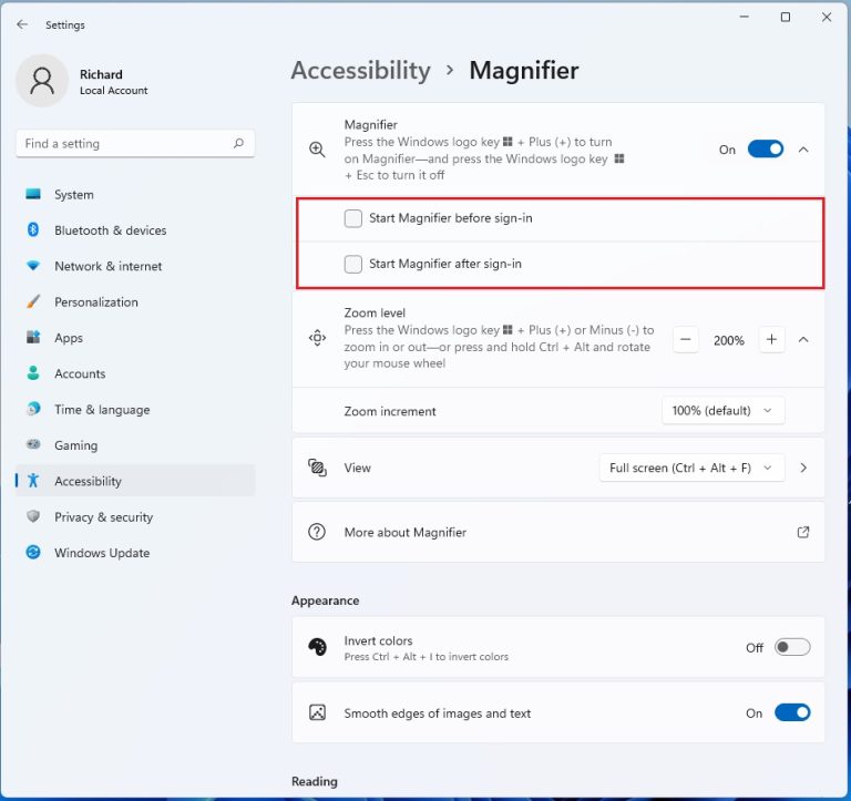 How to Auto-Start Magnifier in Windows 11 - Geek Rewind