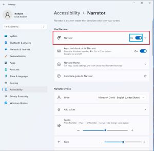 How to Enable or Disable Narrator in Windows 11 - Geek Rewind