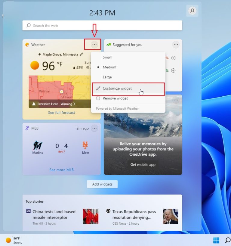 Change Weather Widget Temperature in Windows 11 - Geek Rewind