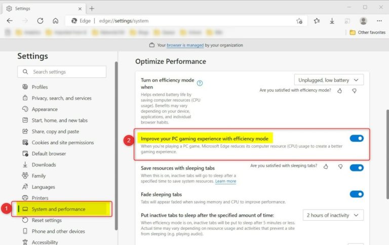 How to Enable or Disable PC Gaming with Efficiency Mode in Edge - Geek ...