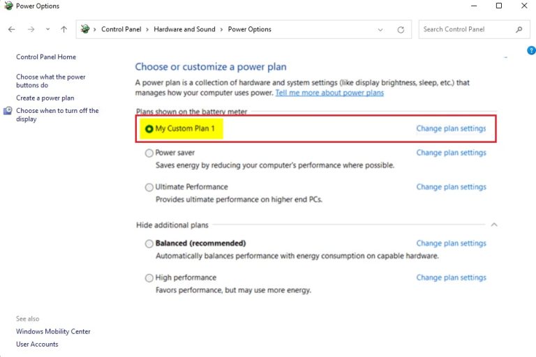 How to Create Custom Power Plans in Windows 11 | Geek Rewind