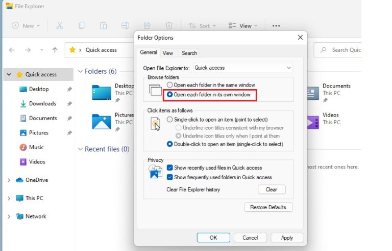 How to Open Folders in New Windows on Windows 11 - Geek Rewind