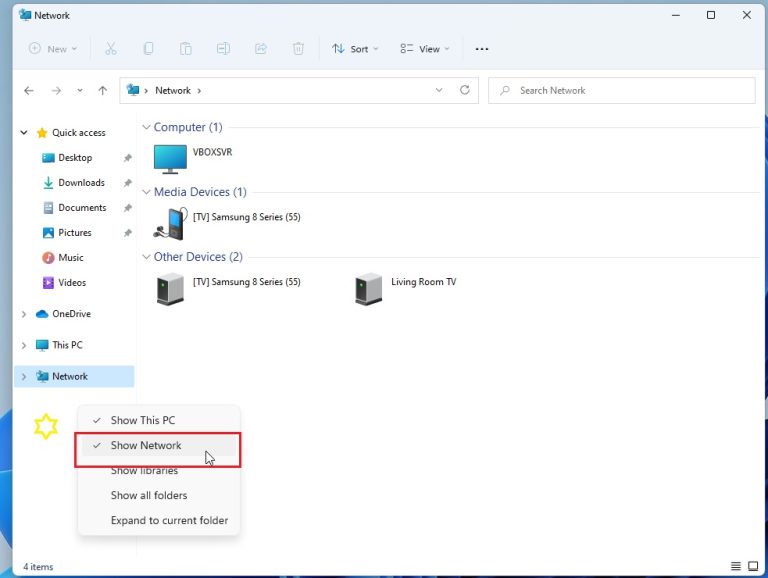 Hide or Show Network Icon in Windows 11 File Explorer - Geek Rewind