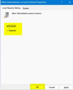 Manage Administrator Account Lockout in Windows 11 - Geek Rewind