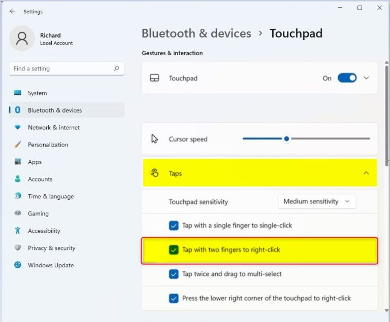 How to Enable Two-Finger Right-Click on Windows 11 Touchpad - Geek Rewind