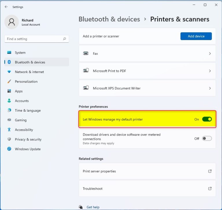 Control Your Printer Default Settings on Windows 11 - Geek Rewind