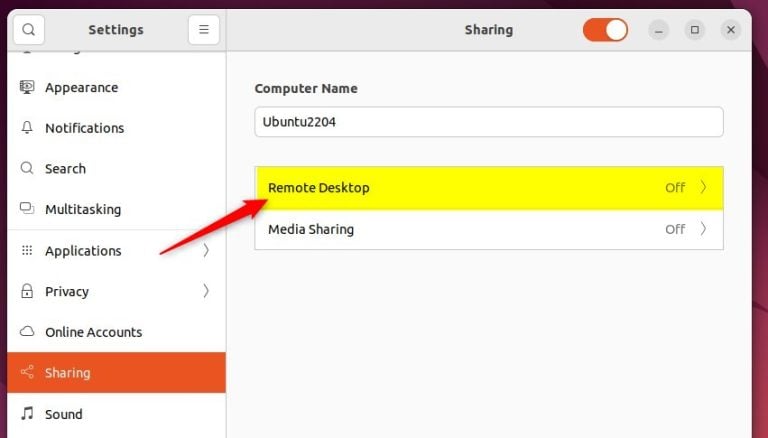 Enable Remote Desktop On Ubuntu Linux Geek Rewind