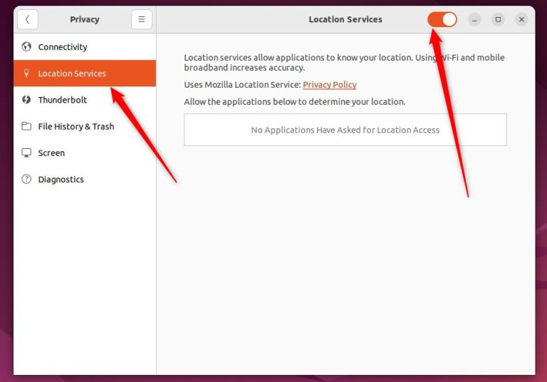 Enable/Disable Location Services in Ubuntu - Geek Rewind