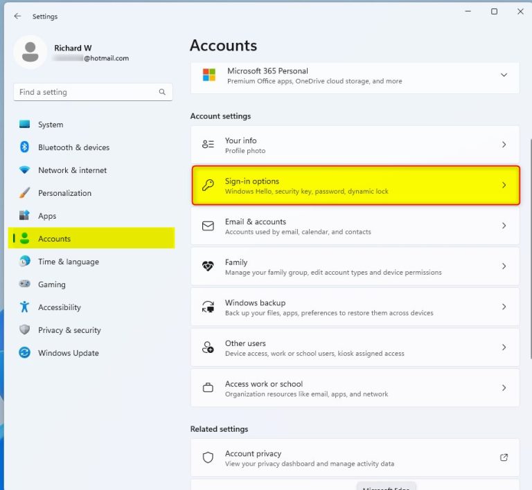 Enable or Disable Sign-In on Wake in Windows 11 - Geek Rewind