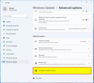 View Windows Update Policies in Windows 11 - Geek Rewind