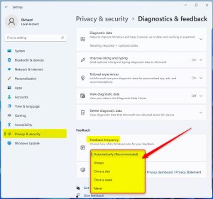 Change Feedback Frequency in Windows 11 Easily - Geek Rewind