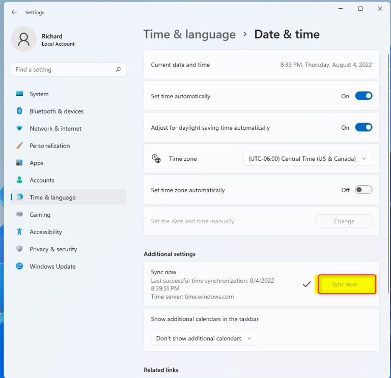 Sync Your Windows 11 Clock: A Step-by-Step Guide - Geek Rewind