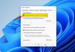 Enable or Disable Remote Assistance in Windows 11 - Geek Rewind