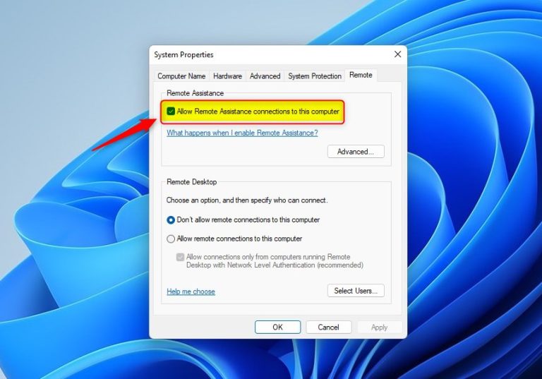 Enable or Disable Remote Assistance in Windows 11 - Geek Rewind