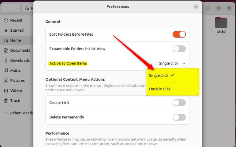 Enable Single Click in Ubuntu File Manager - Geek Rewind
