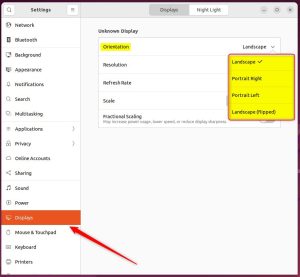 Change Display Orientation in Ubuntu Linux Easily - Geek Rewind