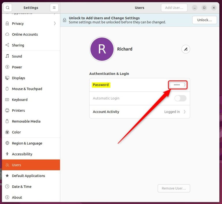 Steps to Change Your Password in Ubuntu Linux - Geek Rewind