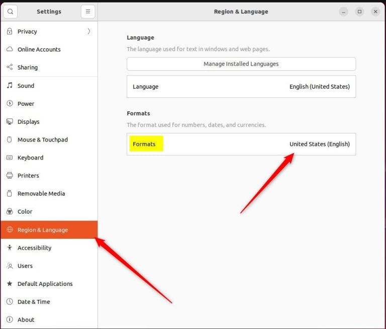 Change Region and Format in Ubuntu Linux - Geek Rewind