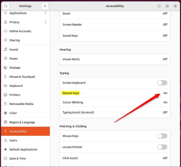 How to Disable or Enable Repeat Keys in Ubuntu - Geek Rewind