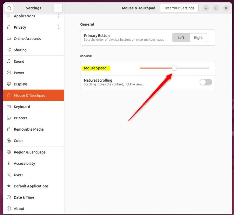 Adjust Mouse and Touchpad Speed in Ubuntu Linux | Geek Rewind