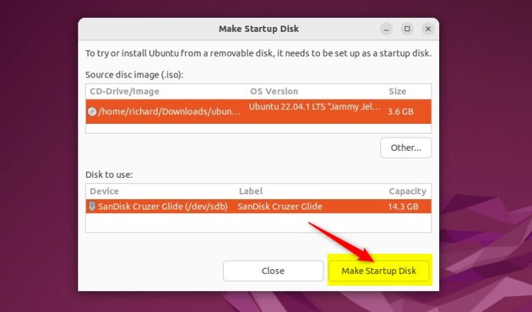 Create A Bootable Usb In Ubuntu Linux Geek Rewind