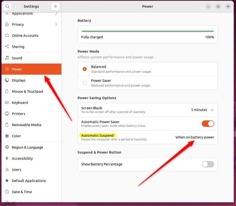 Enable Automatic Suspension in Ubuntu Linux Easily - Geek Rewind