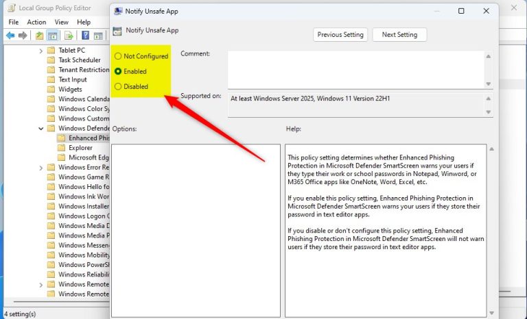 Enable SmartScreen Enhanced Phishing Protection on Windows 11 - Geek Rewind