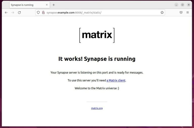 How to Install Matrix Synapse Server on Ubuntu Linux - Geek Rewind