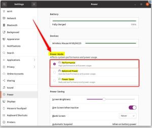 How to Change Power Mode in Ubuntu Linux - Geek Rewind