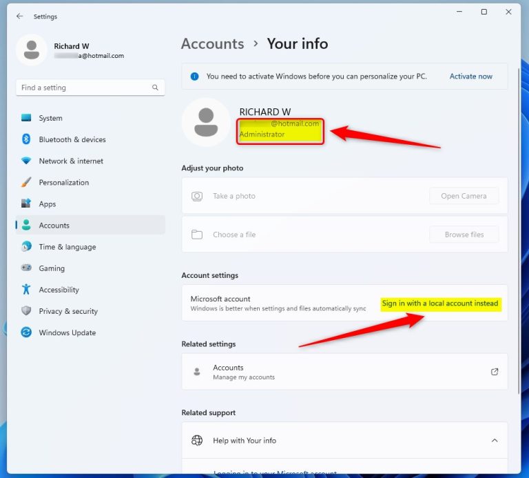 How to Identify Windows 11 Account Type - Geek Rewind