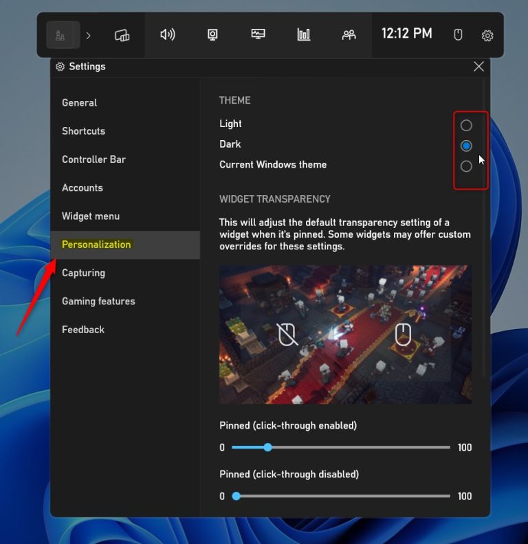 How to Change Xbox Game Bar Theme in Windows 11 - Geek Rewind