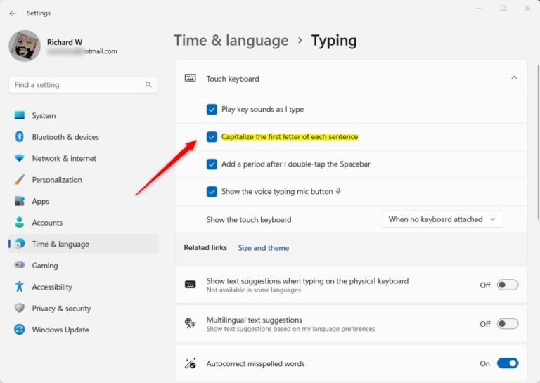 Turn On or Off Capitalize the First Letter of Each Sentence with the Touch keyboard in Windows ...