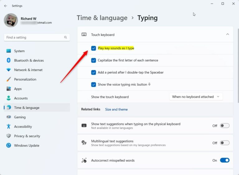How to Turn On or Off the Touch Keyboard Sound in Windows 11 | Geek Rewind