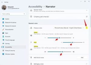 Adjusting the Voice, Speed, and Volume of Narrator in Windows 11 - Geek ...
