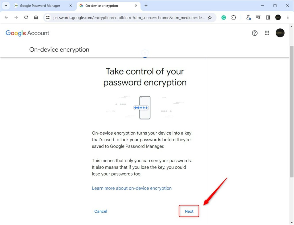 How To Enable On Device Encryption In Google Chrome Geek Rewind