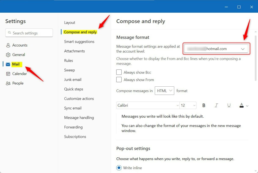 How To Write Reply And Forward Message In New Window With Outlook On