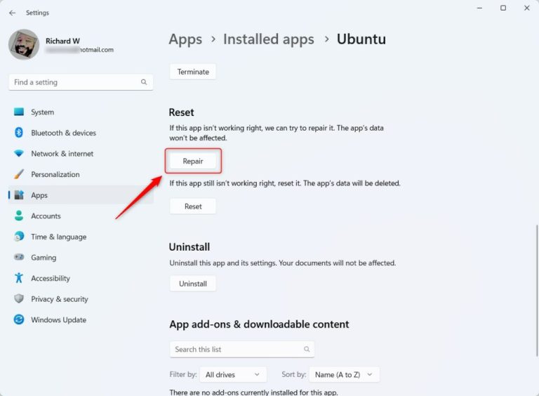 How to Repair or Reset WSL Ubuntu Linux in Windows 11 - Geek Rewind