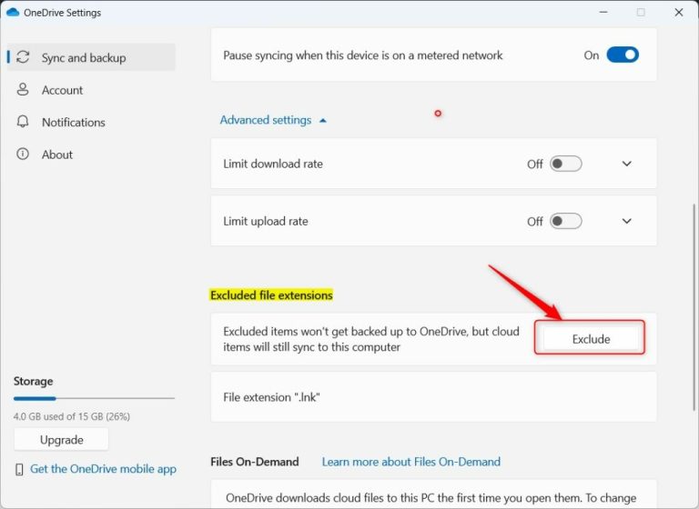How to Filter Out Files with Certain Extensions from OneDrive Sync in Windows 11 - Geek Rewind