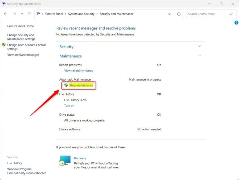 How to Start or Stop Automatic Maintenance Ondemand in Windows 11 ...