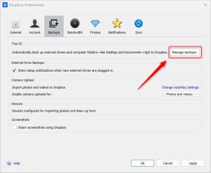 How to Manage Dropbox Backups on Windows 11 - Geek Rewind