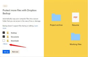 How to Manage Dropbox Backups on Windows 11 - Geek Rewind