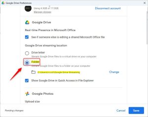 How to Stream Google Drive to a Folder or Drive Letter in Windows 11 ...