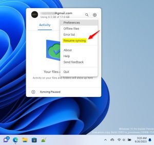 How to Pause and Resume Google Drive Sync on Windows 11 - Geek Rewind