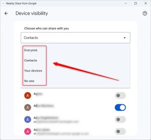 How to Change Device Visibility in Android Nearby Share | Geek Rewind