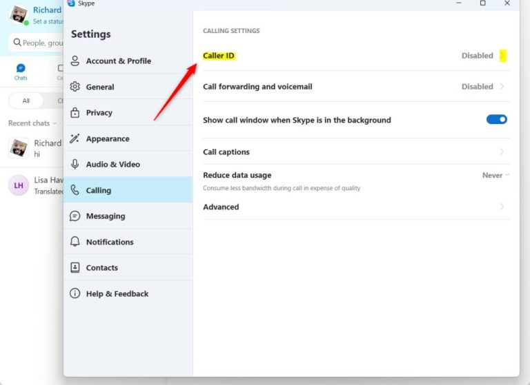 How to Turn Caller ID On or Off in Skype on Windows 11 - Geek Rewind