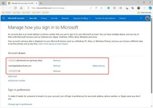 Manage Microsoft Account Aliases: Enable or Disable Easily - Geek Rewind