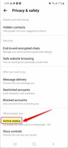 How to Manage Active Status in Messenger App - Geek Rewind