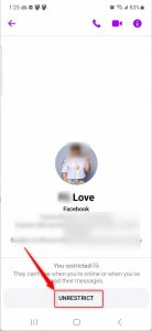 How to Manage Restricted Accounts in Messenger - Geek Rewind